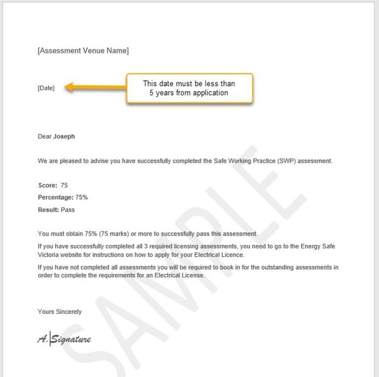 Documentation needed for an electrician's licence | Energy Safe Victoria